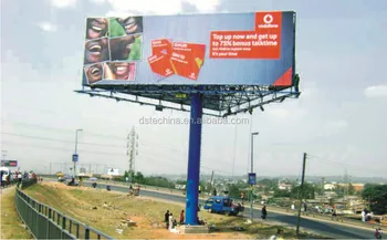 Three Sides Outdoor Advertising Billboard With Pillar - Buy Advertising ...
