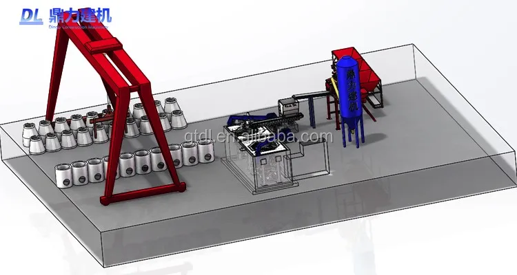 Dry Cast Concrete Manhole Making Machine - DINGLI Manufacturer