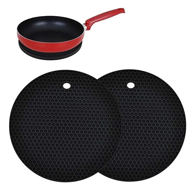 Heat Resistant Silicone Mat Pot Holder Nonstick Cooker Protection Heat ...