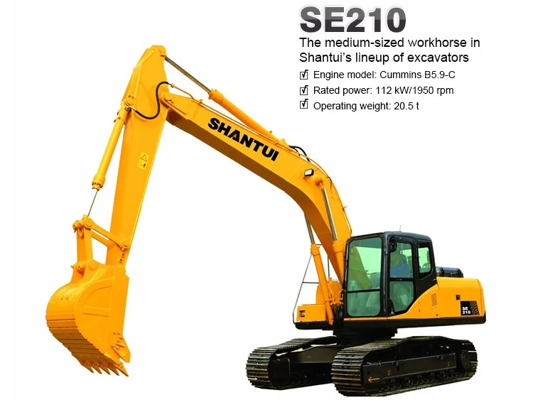 Shantui Se210 Excavator 21ton Excavator 1.0 Cubic Meter Bucket Excavator - Buy Crawler Excavator ...