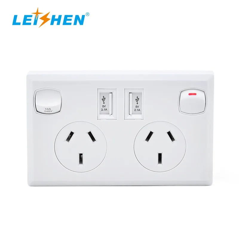 Australian Cheaper New Zealand General Purpose Wall Outlet 2 Power ...