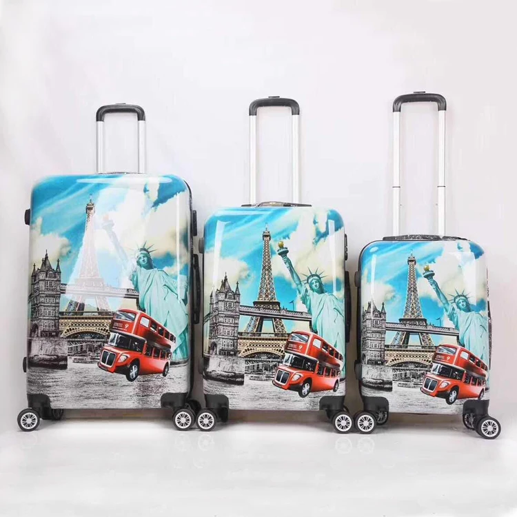 Cheap Customized Unique Abs Pc Travel Luggage Trolley Luggage Bag ...