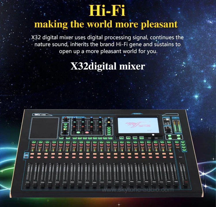 X32 Digital Mixer - 32 Channels with Color Touchscreen
