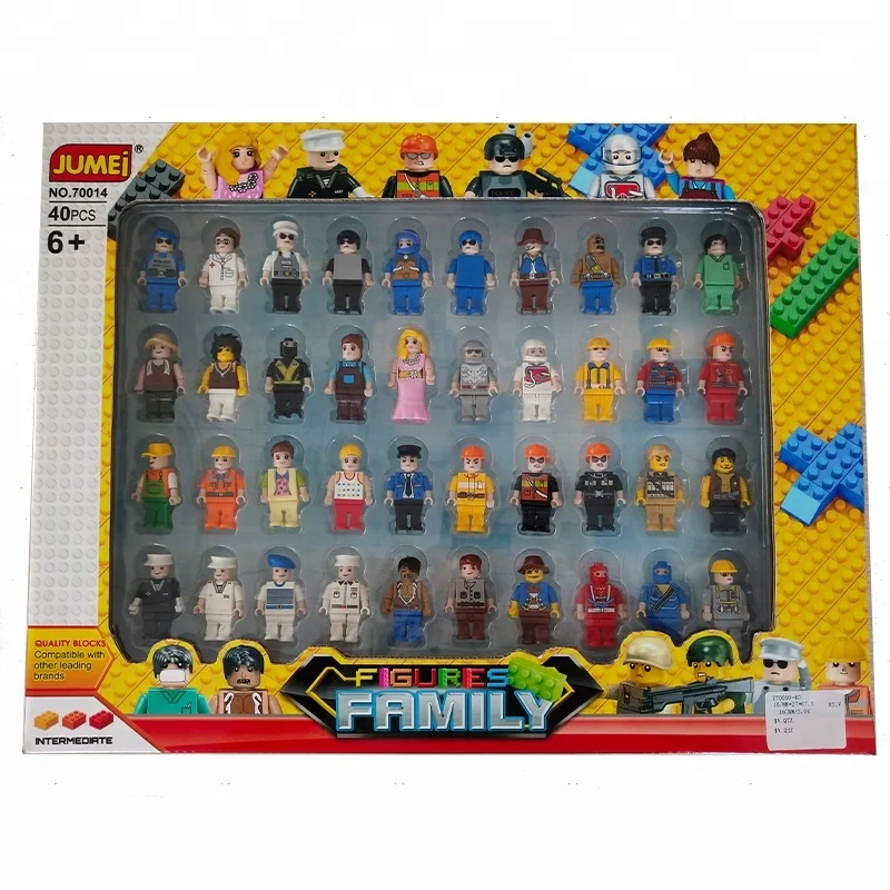 40 Pack Mini Building Block Sets,Mini Action Figure Toys Include 40 ...