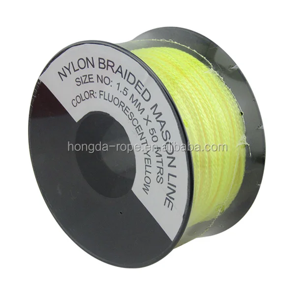 High Visibility Fluorescent Color Nylon 8 Strand #18 Masonry String ...