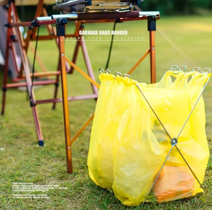 Trash Bags Gallon Holder Stand,Waste Sorting Bin,Grass Clippings ...