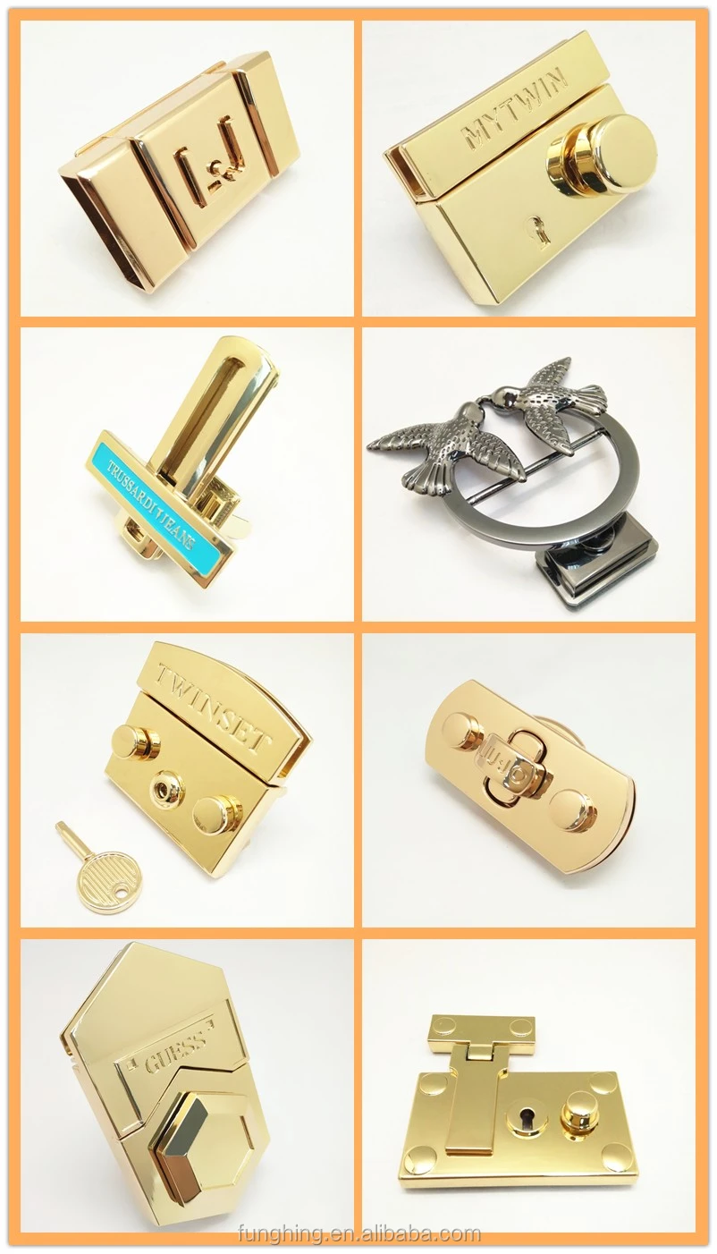 Secure Your Handbag with Metal Push Locks - Durable & Stylish