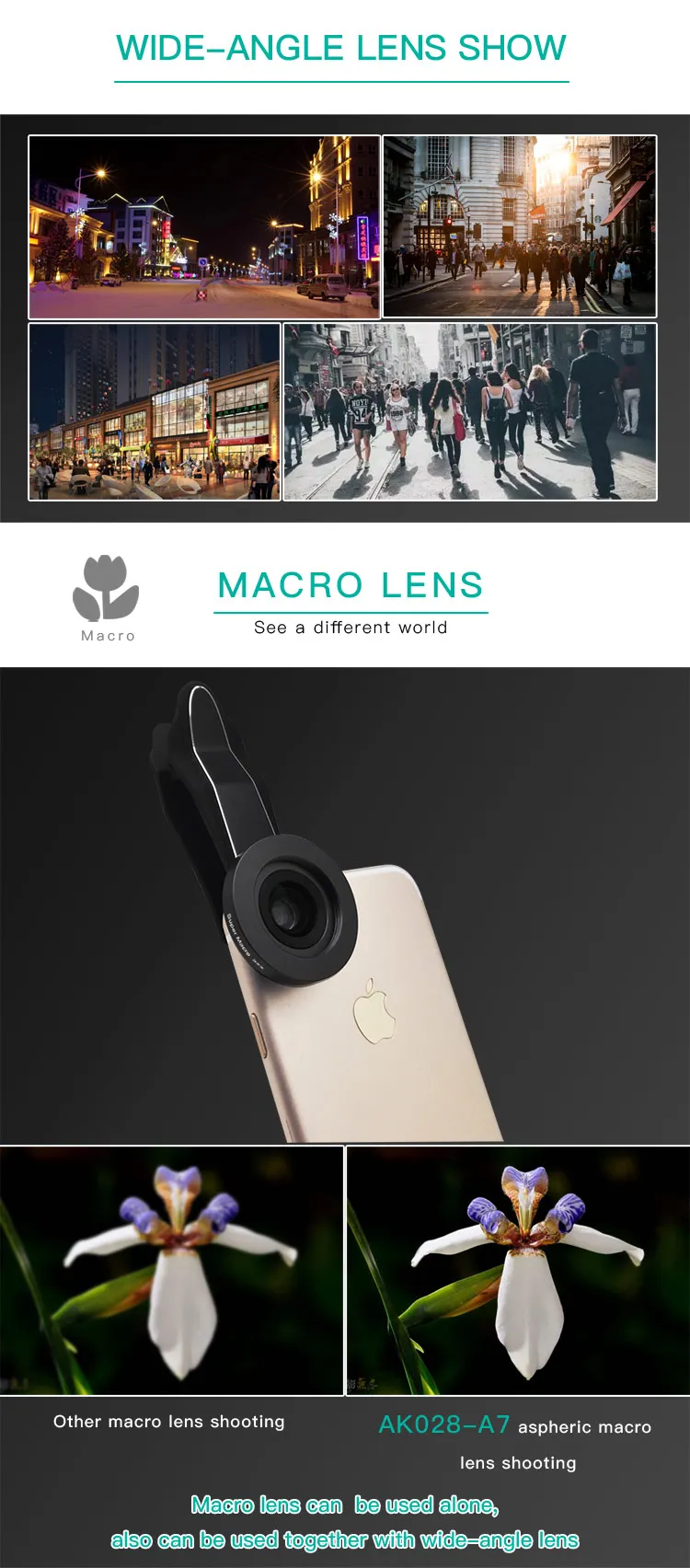 Aike Global Premium Mobile Phone External Camera Lens