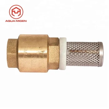 Non-return Foot-valve Brass Strainer With Spring Of Stainless Steel ...