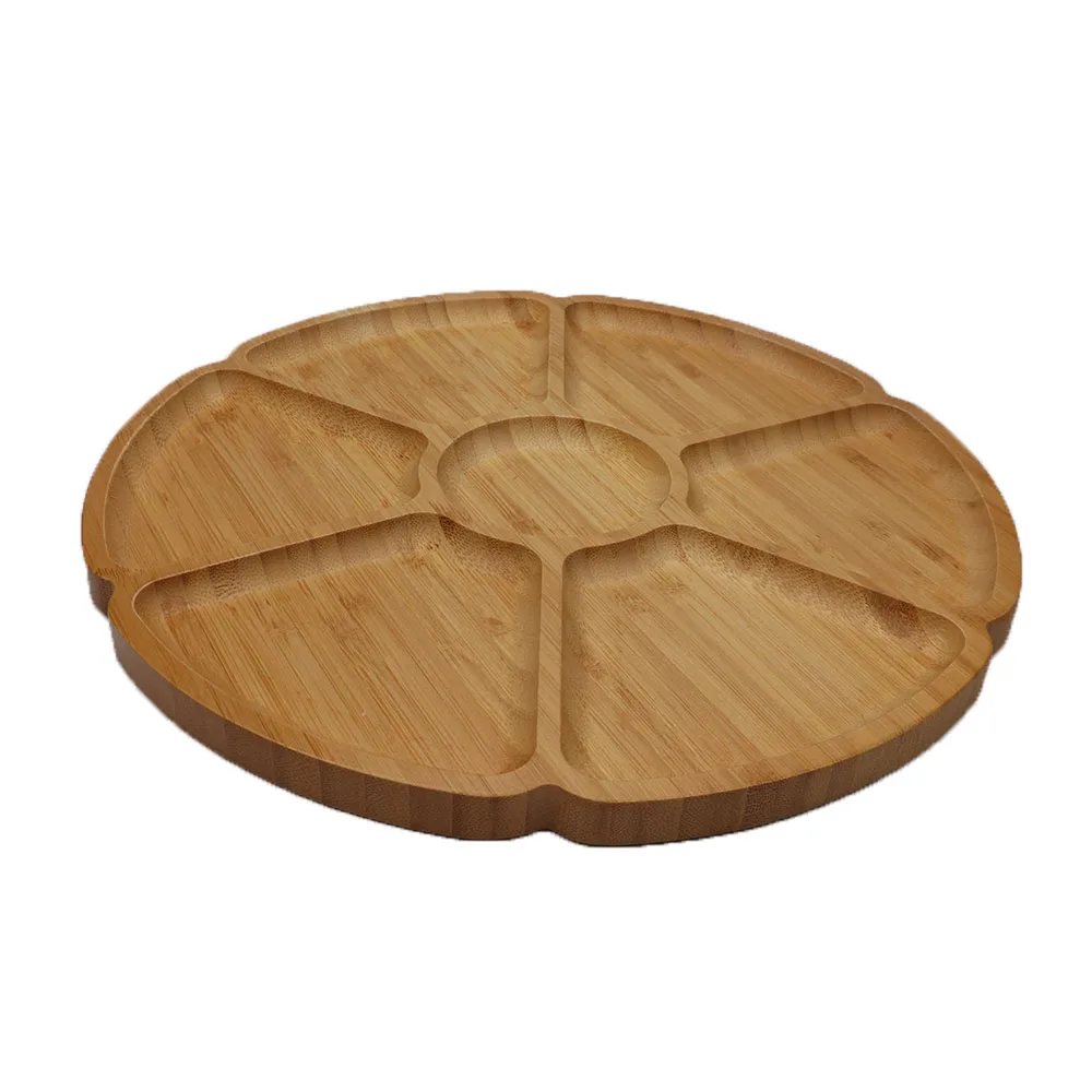 2019 Hot Selling Bamboo Appetizer And Breakfast Serving Dish Wood Snack ...