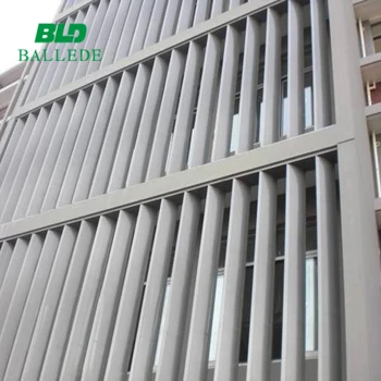 Aluminum Baffle Curtain Wall Louver - Buy Aluminum Baffle Curtain Wall ...