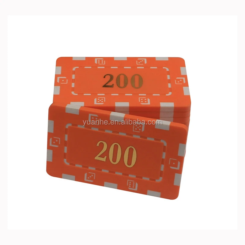 Cheap Plastic Poker Chips with Custom Casino Face Value