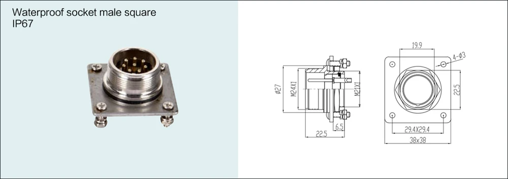 Compatible Pls 16pin Ip64 Waterproof Connector - Buy Pls 16pin ...