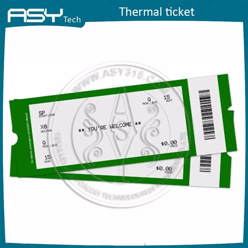 Paper And Paperboard Products Thermal Paper Ticket Printing - Buy ...