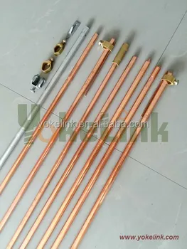 Hot Sale Copper Clad Steel Ground Rod With Ground Rod Clamp - Buy ...