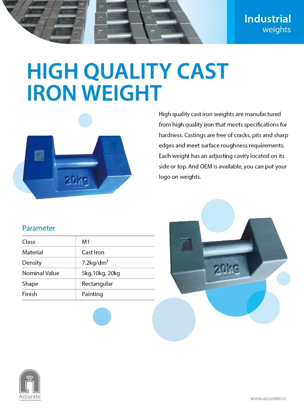 20kg Cast Iron Test Weight For Crane Iron Block Weights Cast Iron ...