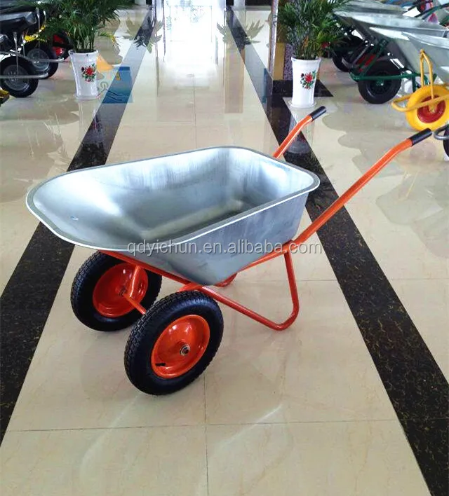 110l Double Wheel Wheelbarrow Wb6418-1s - Buy Double Whee Wheelbarrow ...
