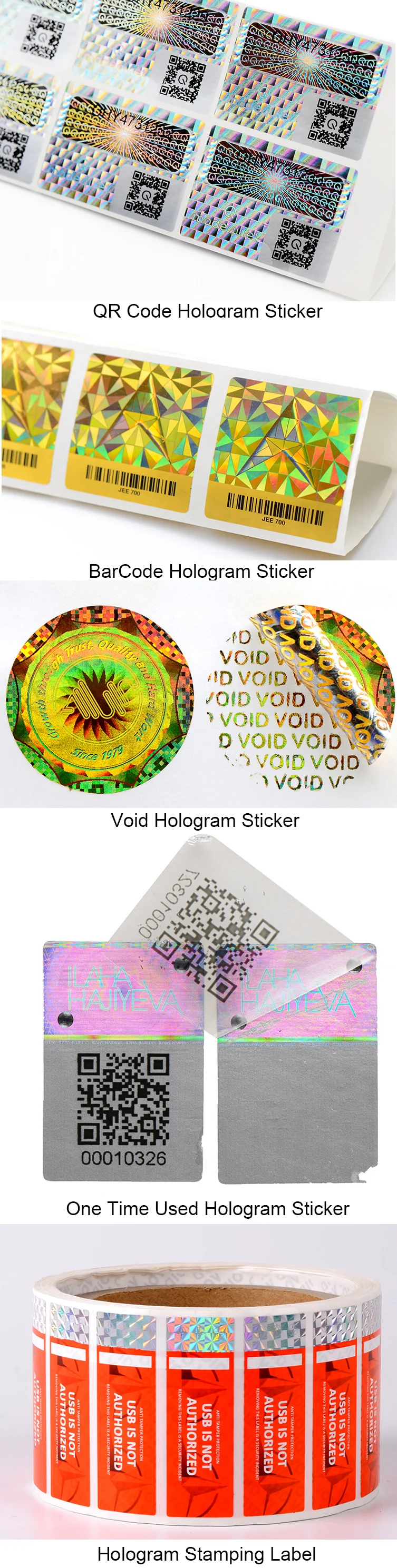 3d Hologram Label Printer With Self Adhesive Holographic Sticker
