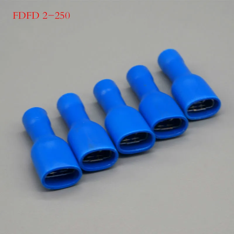 Fdfd2-250 Insulating Female Insulated Electrical Crimp Terminal 6.3mm ...
