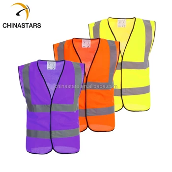Purple High Visibility Reflective Safety Vests - Buy Reflective Safety ...