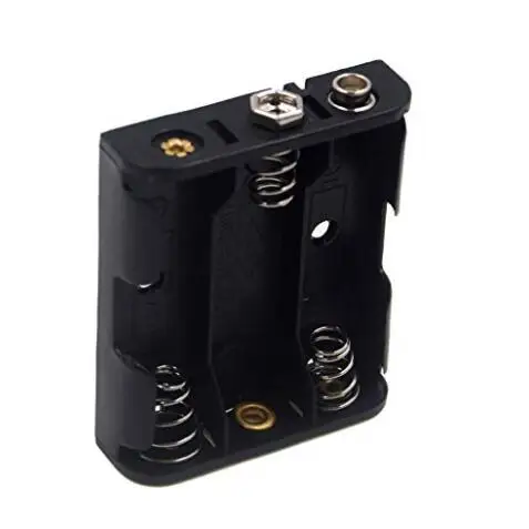 4.5v 3 Aa 3aaa Plastic Battery Holder With Cover Switch / Lead Wire ...