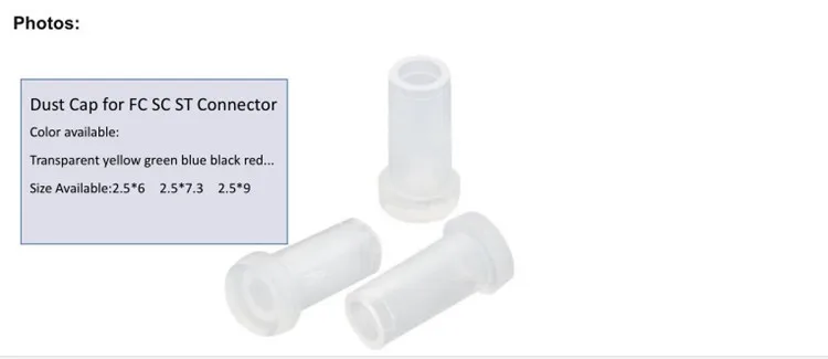 Clear Black Dust Cap For 2.5mm Fiber Ferrule - Buy Fiber Optic Dust Cap ...