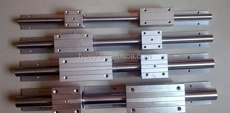 Tbr Linear Round Rail Sliding Track Tbr16 Tbr20 Tbr25 Tbr30 Cnc Linear ...
