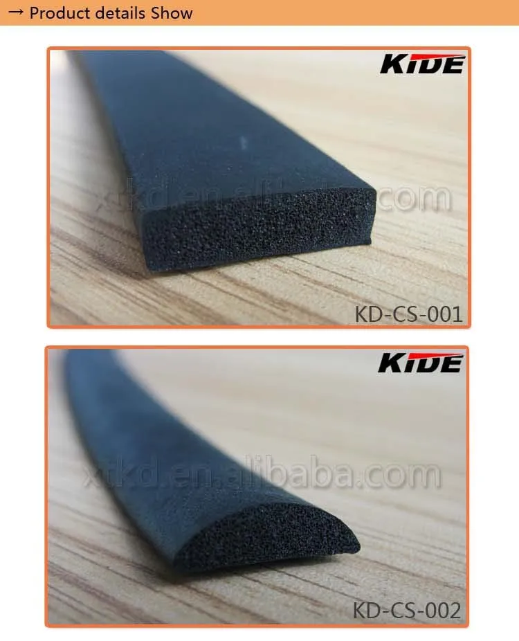 Half Round Foam Rubber Seal Round Rubber Gaskets Seals - Buy Half Round ...