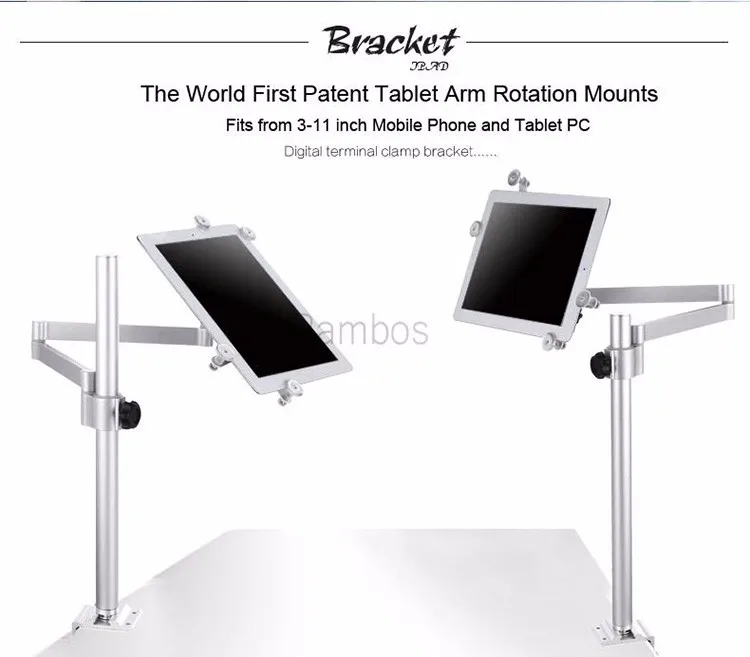 Adjustable Office Desktop Stand Bracket Tablet Mount Cradle Holder For ...