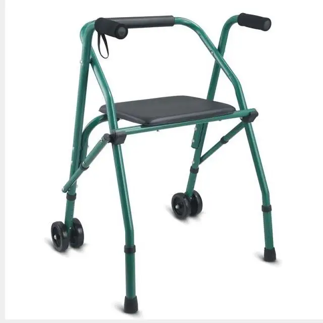 2 -wheeled Folding Rollator With Seat - Buy Wheeled Walkers,Walker ...