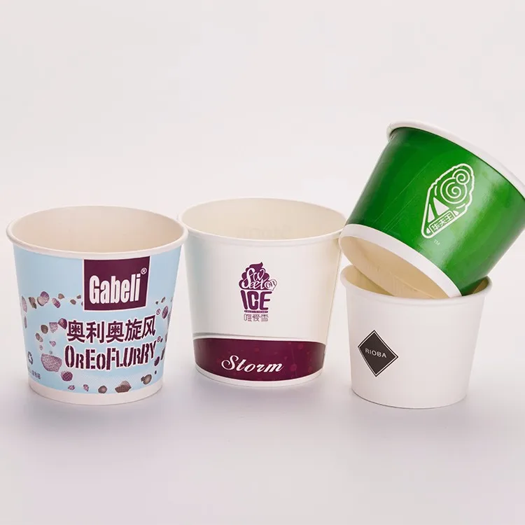 Chaofan 10.5oz Custom Food Grade Ink Ice Cream Cup,Disposable Ice Cream ...