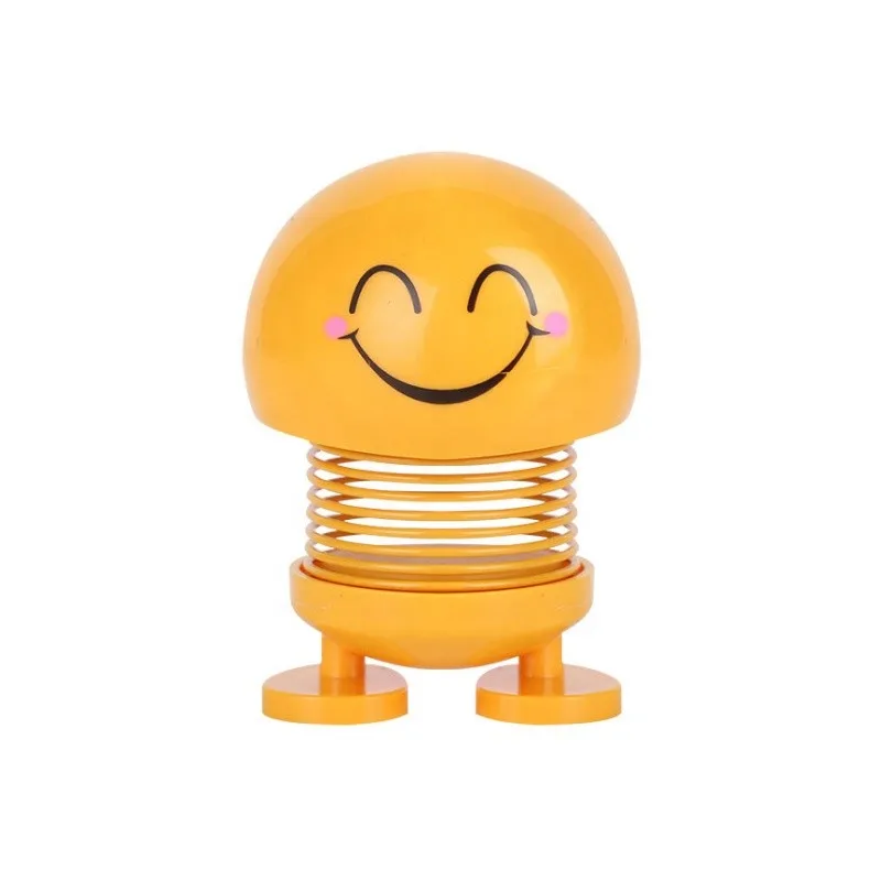 Funny Spring Shaking Head Car Doll Expression Toy