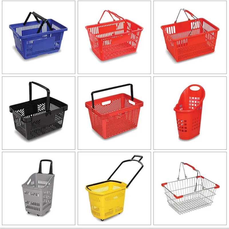 Wholesales 70l Supermarket Pull Plastic Rolling Fashionable Shopping ...