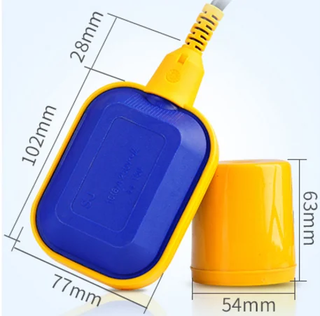 Wide Use Water Tank Float Electric Water Level Switch Cfq-m15-2 Water ...