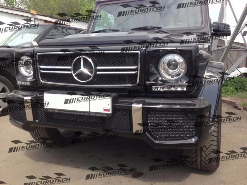 High Quality MB G-CLASS W463 G63 Style Grill in Glossy Black Grille ...