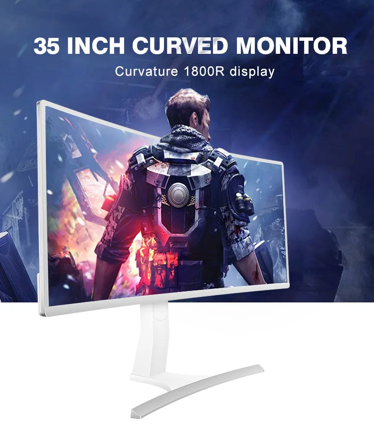 Oem Brand 35 Inch 4k 3440*1440 100hz Led Display Screen Desktop Curved ...