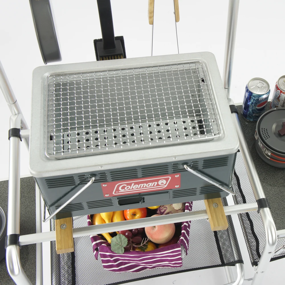 camp kitchen table Foldable light weight 6.3kg easy carry for camping