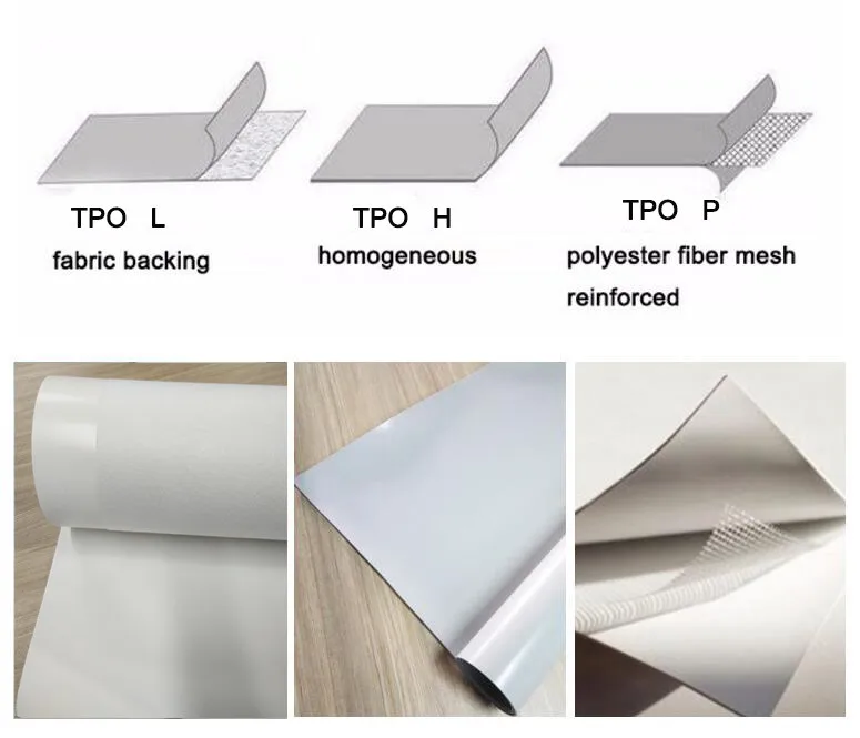 Self Adhesive TPO Roofing Membrane for Flat Roof Waterproofing