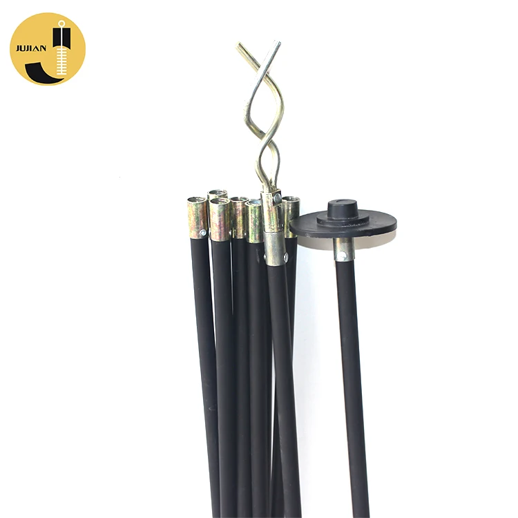 12pcs Double Steel Worm Screw Head Chimney Drain Cleaning Rod Set