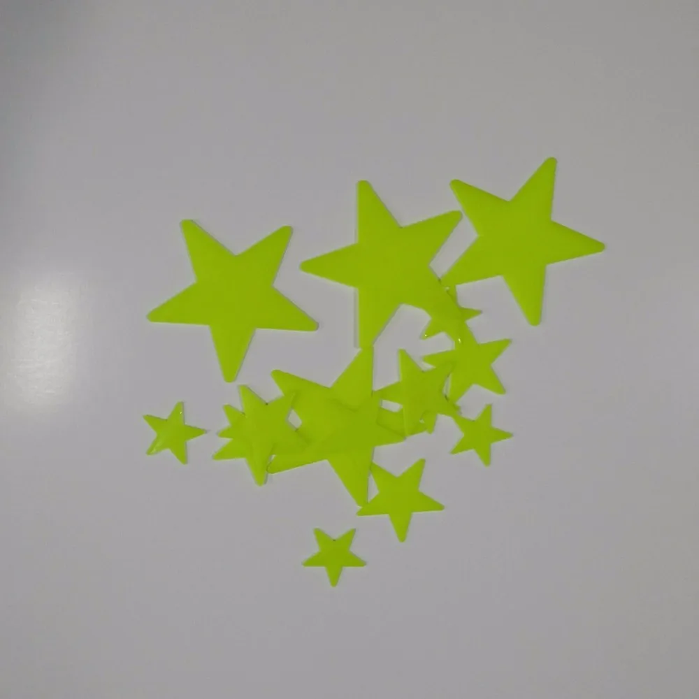 Removable Wall Stickers Set Stars Moon 3D Glow Star in Dark| Alibaba.com