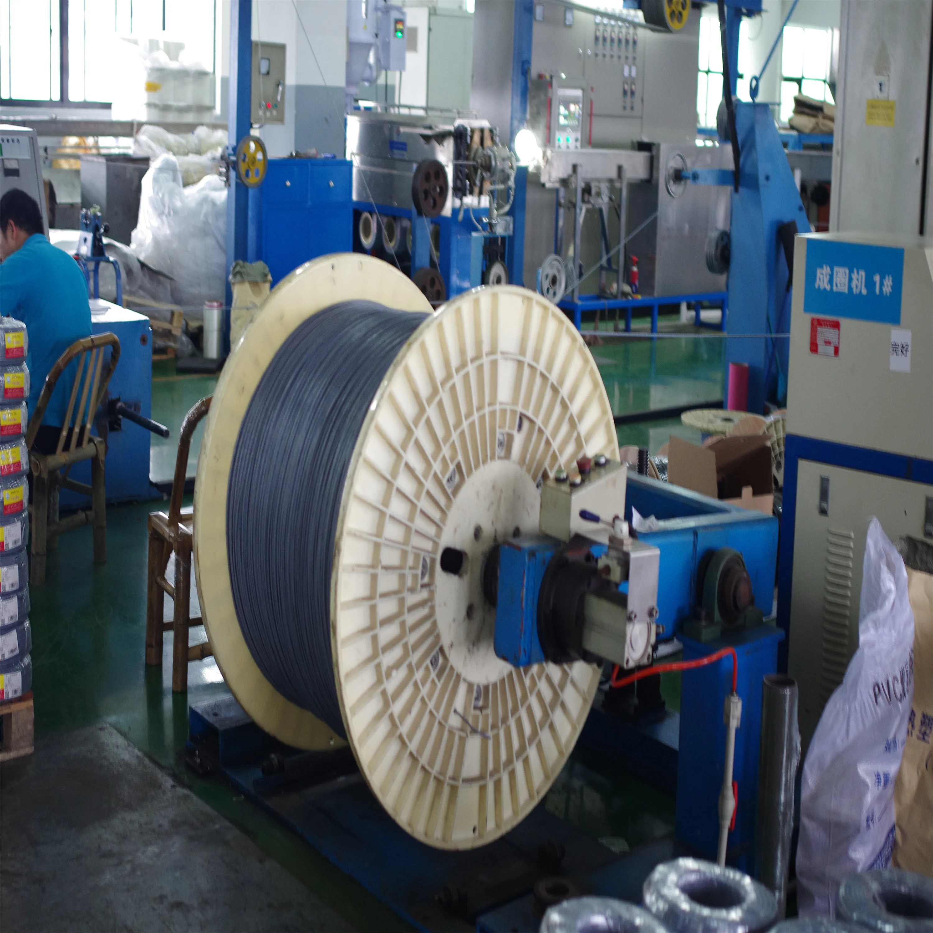 Shanghai SWAN Electric Wire Cable Rewinding Machine Pay off Wire ...