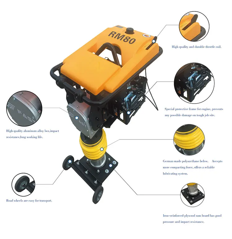 Small Jumping Jack Compactor Tamping Rammer - Buy Small Jumping Jack ...