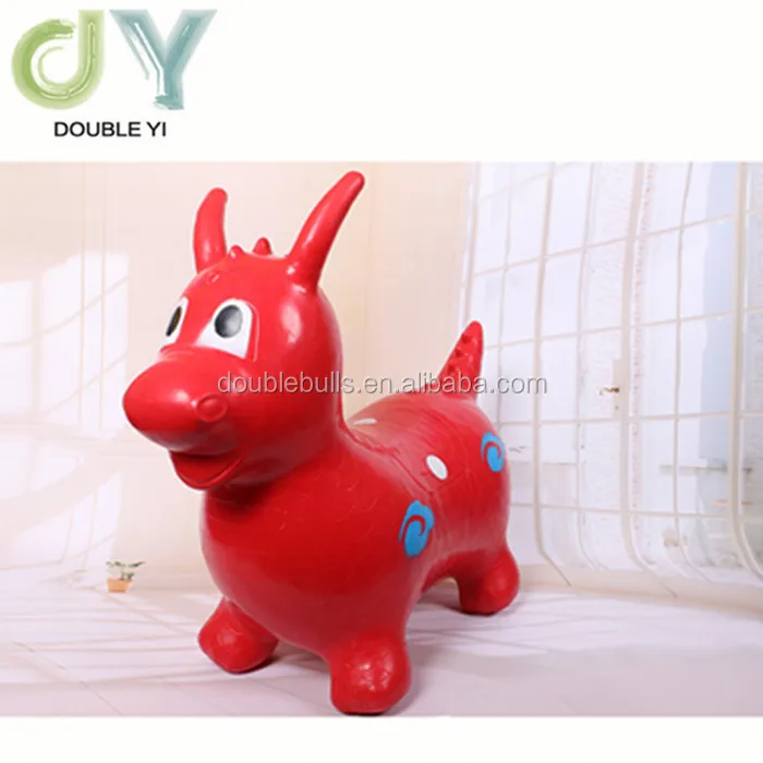 Custom Plastic Inflatable Jumping Animal / Rubber Animal Toy For Kids ...