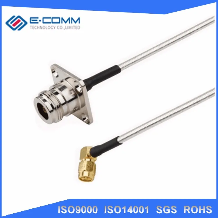Rf Pigtail N Female Panel Mount To Sma Male Ra Semi-rigid Cable Rg402 ...
