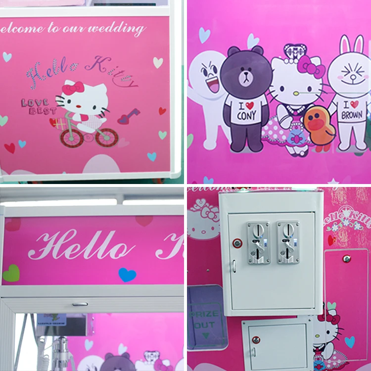 Super Large Claw Hello Kitty Bulk Arcade Claw Crane Toys Vending ...