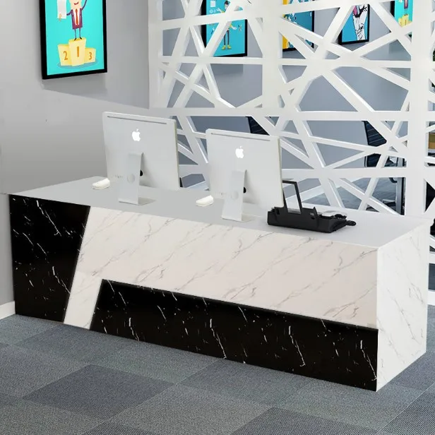 Custom Modern Style Beauty Salon Counter Table Reception Desk for ...