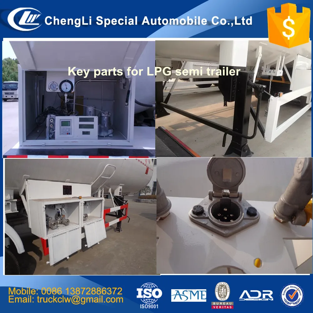 High Pressure Lpg Gas Cylinders Tanker Trailer 56000liters 14560 Gallon ...