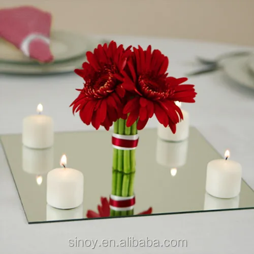 Square Round Hexagon Wedding Centerpiece Mirror With Polished Edge All ...