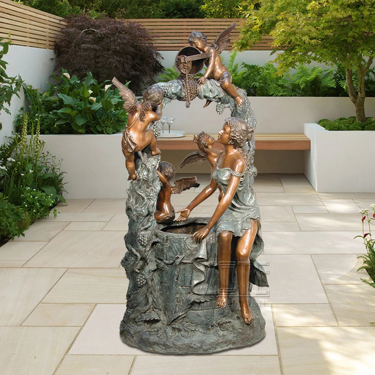 Large Outdoor Garden Angel Water Fountain Indoor - Buy Angel Water ...