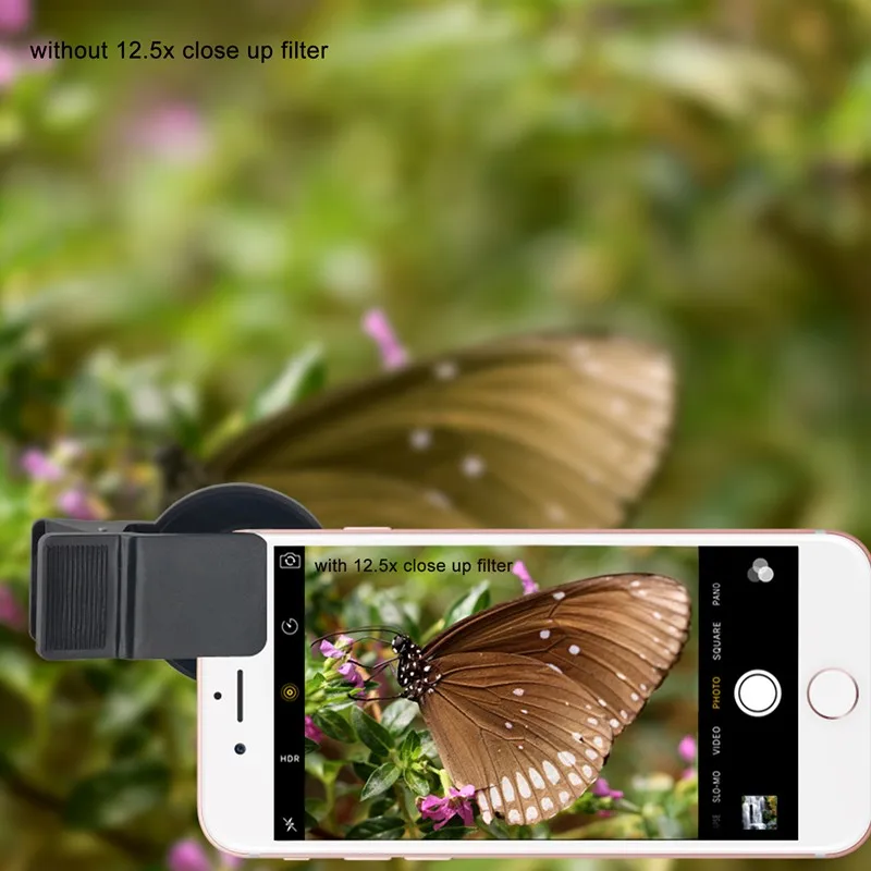 Professional Mobile Phone Filter 37mm 12.5 X Close Up Filters Phone ...